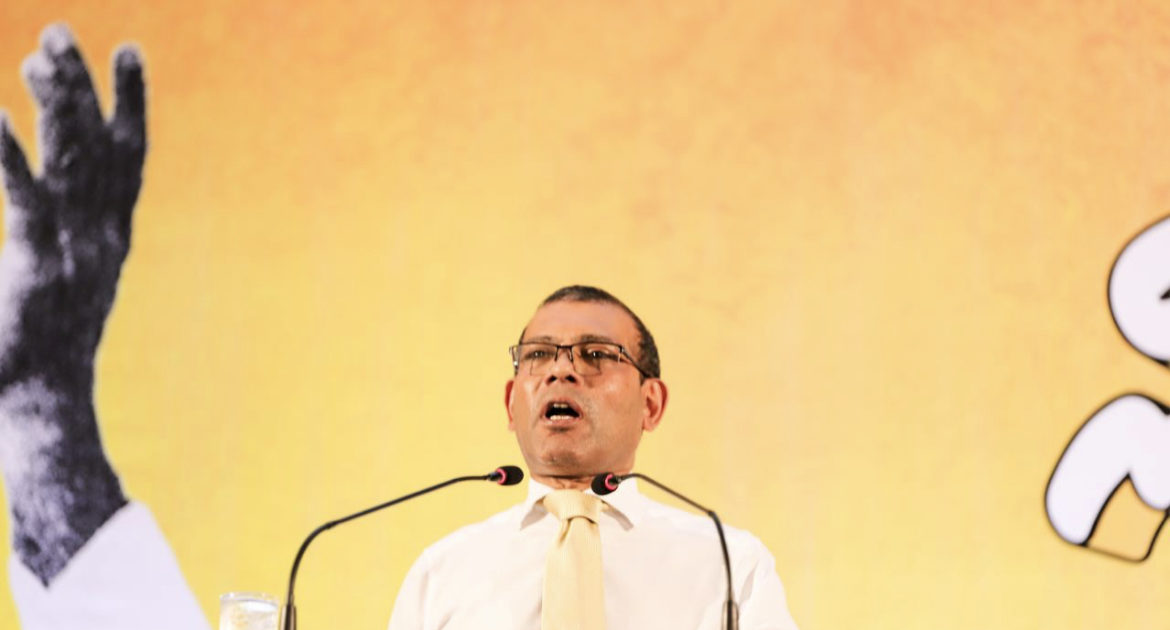 ދެ އިންތިހާބު އެއްކޮށްލަން ރައީސް ނަޝީދު ތާއިދު – Dhen.mv