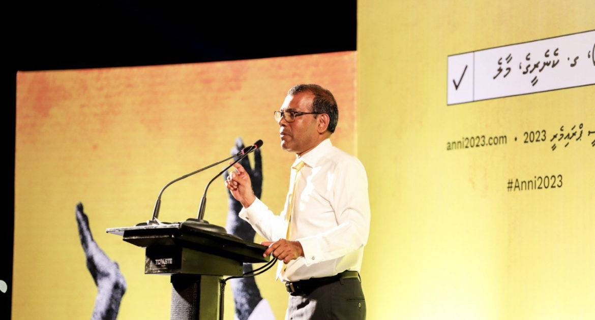 ސަރުކާރުން ކުޅެނީ އަކުން ބަކުން، އެއްވެސް ރަށެއްގަ ކަމެއް ވެފައެއް ނެތް: ރައީސް ނަޝީދު – Dhen.mv