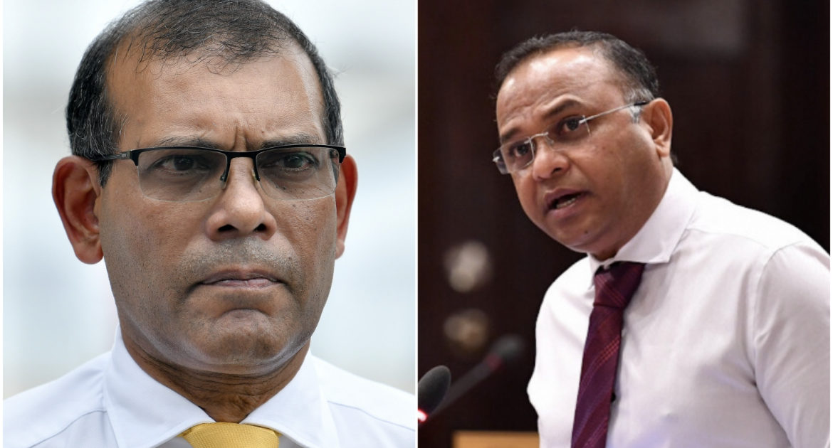 ރައީސް ނަޝީދާއި އަނދުން ހުސެއިންއާ ދެމެދު ބަހުގެ ހޫނު ހަމަލާތަކެއް – Dhen.mv