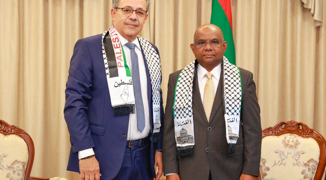 ފަލަސްތީނުގެ ސަރުކާރުން ރާއްޖެއަށް އަލަށް ކަނޑައެޅުއްވި އޮނަރަރީ ކޮންސުލްއާ ޝާހިދު ...