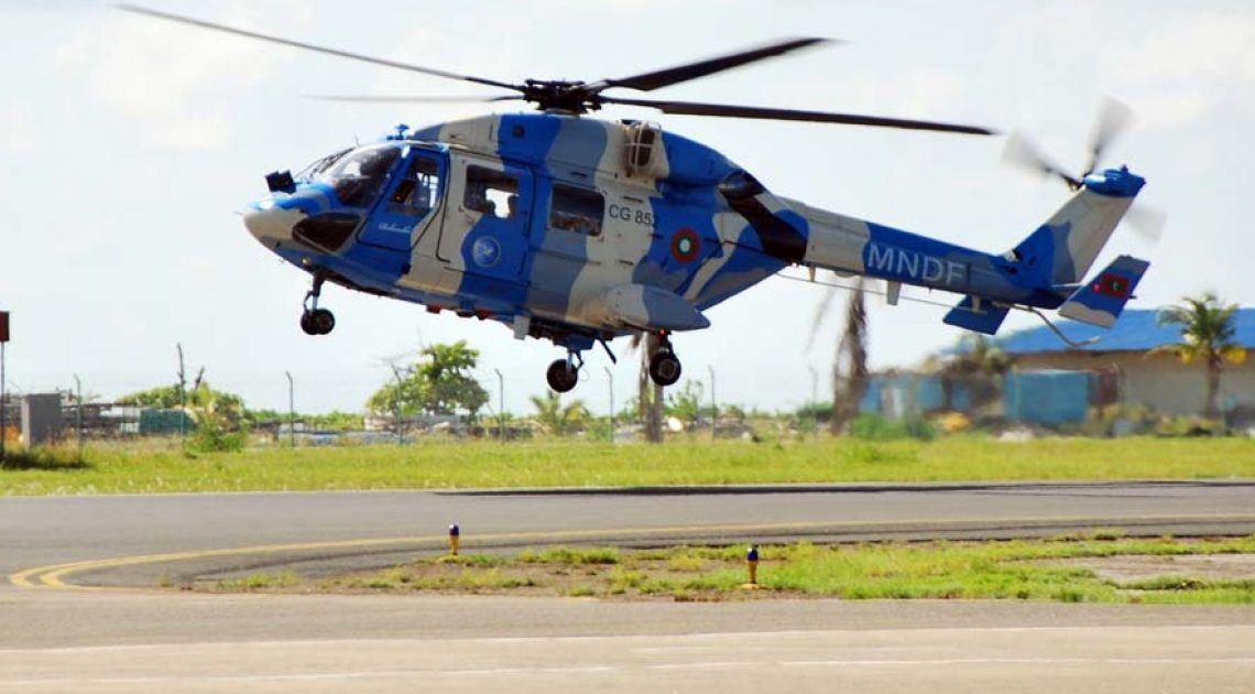 އިންޑިއާއިން ހުށަހެޅީ ސިފައިން ބޭލުމަށްފަހު ހެލިކޮޕްޓަރު އޮޕަރޭޓް ކުރަން އިންޑިއާގެ ކްރޫ އިން ...