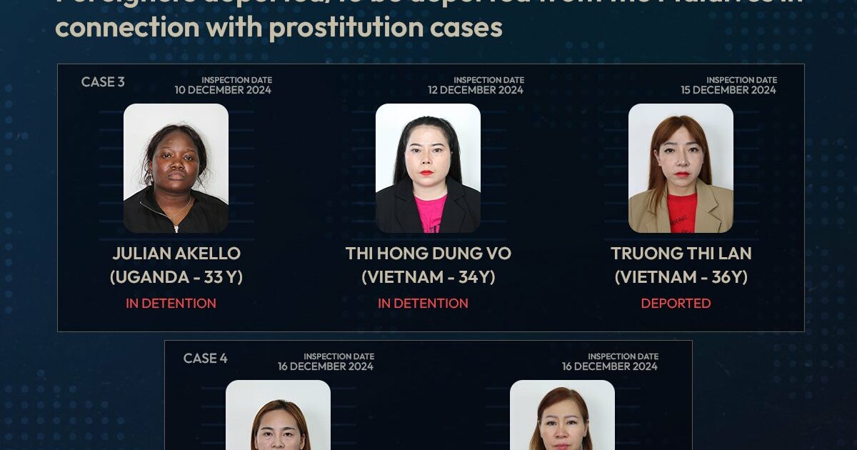 ހަށި ވިއްކަމުން ދިޔަ 7 މީހަކު ހައްޔަރުކޮށް، 3 މީހަކު ޑީޕޯޓްކޮށްލައިފި – Dhen.mv